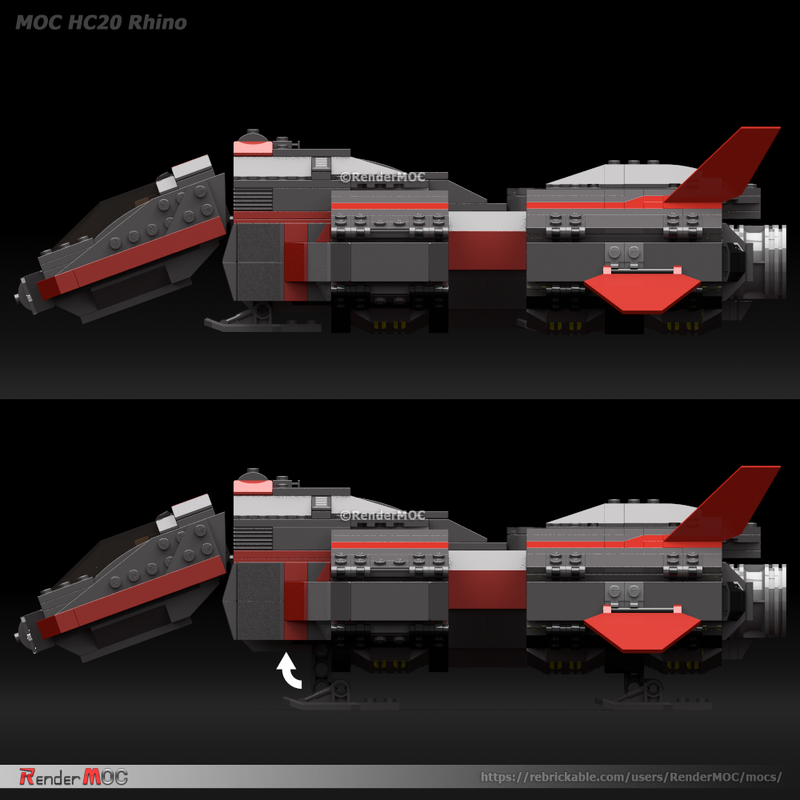 LEGO MOC MOC HC20 Rhino by RenderMOC | Rebrickable - Build with LEGO