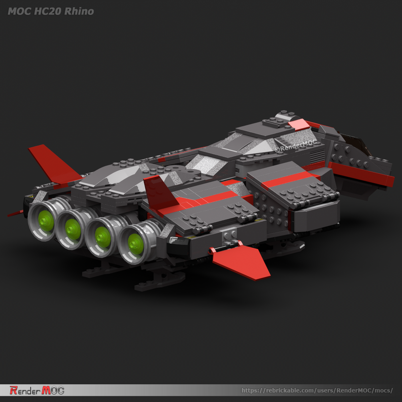 LEGO MOC MOC HC20 Rhino by RenderMOC | Rebrickable - Build with LEGO