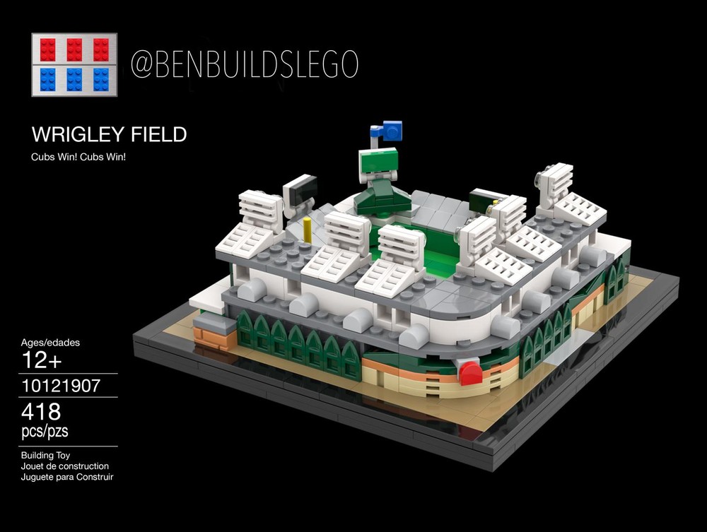 LEGO MOC Wrigley Field by benbuildslego | Rebrickable - Build with LEGO