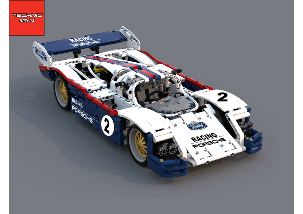 LEGO MOC Porsche 956 by Technic_Man_97 | Rebrickable - Build with LEGO