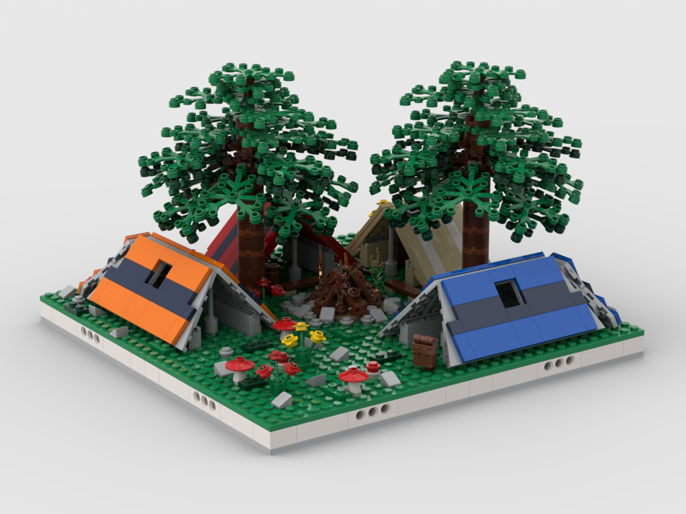 LEGO MOC Tent camp by gabizon | Rebrickable - Build with LEGO