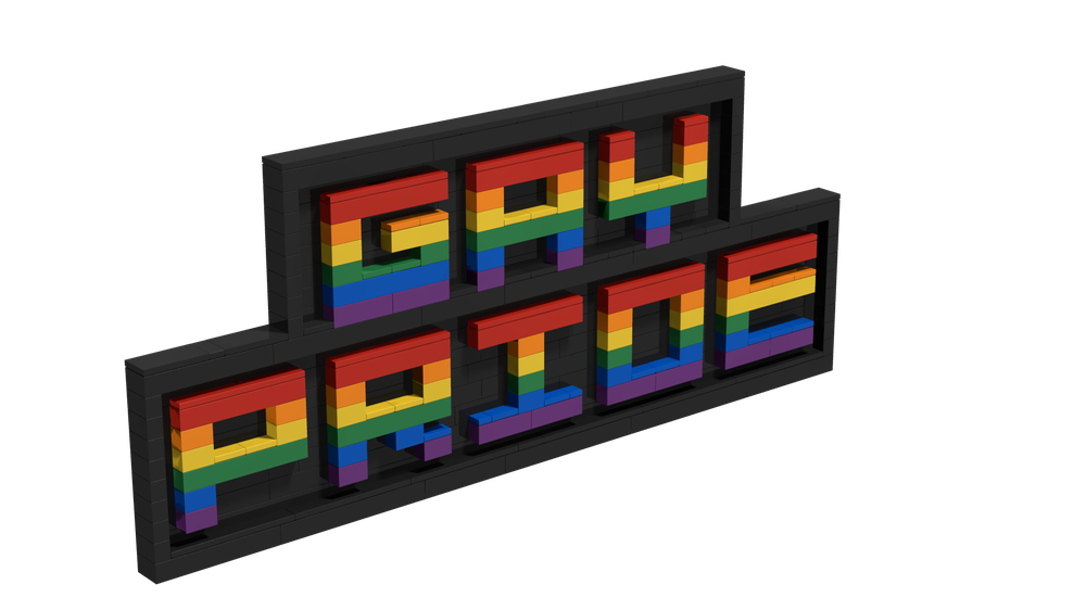 Lego Moc Gay Pride By Evanthewolf Rebrickable Build With Lego
