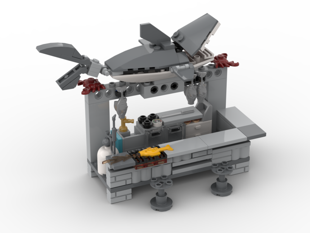 LEGO MOC Seafood Shack by Asher_Koh | Rebrickable - Build with LEGO