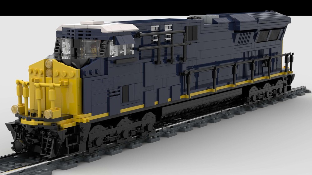 LEGO MOC ES44AC CSX by Barduck | Rebrickable - Build with LEGO