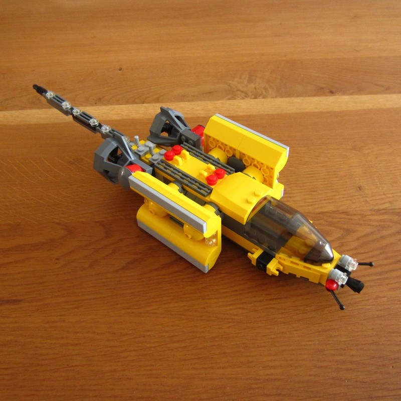 Lego Moc 4888 Submarine Gamma 01b By Drosse Rebrickable Build With Lego
