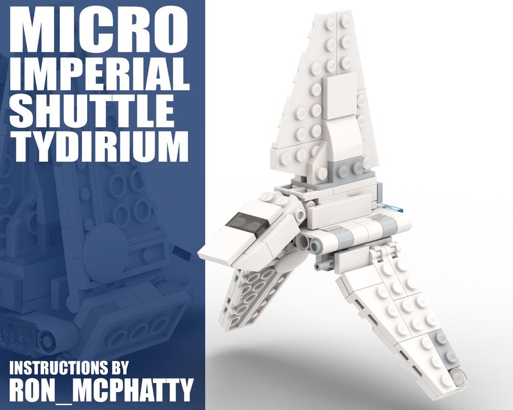 LEGO MOC Micro Imperial Shuttle Tydirium by ron_mcphatty | Rebrickable ...