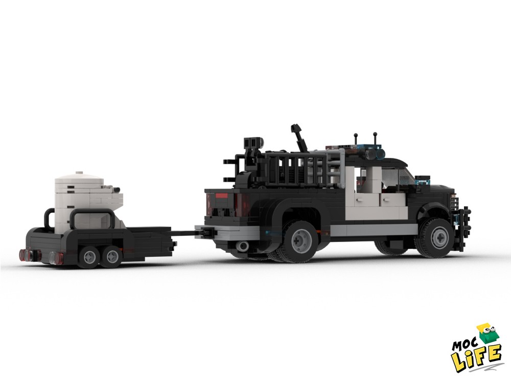 LEGO MOC GMC Sierra 3500 dually quad cab police with anti-bomb robot by ...