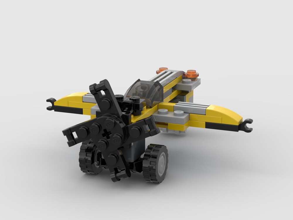 Lego Moc 31014 Prop Aircraft By Dujk Rebrickable Build With Lego