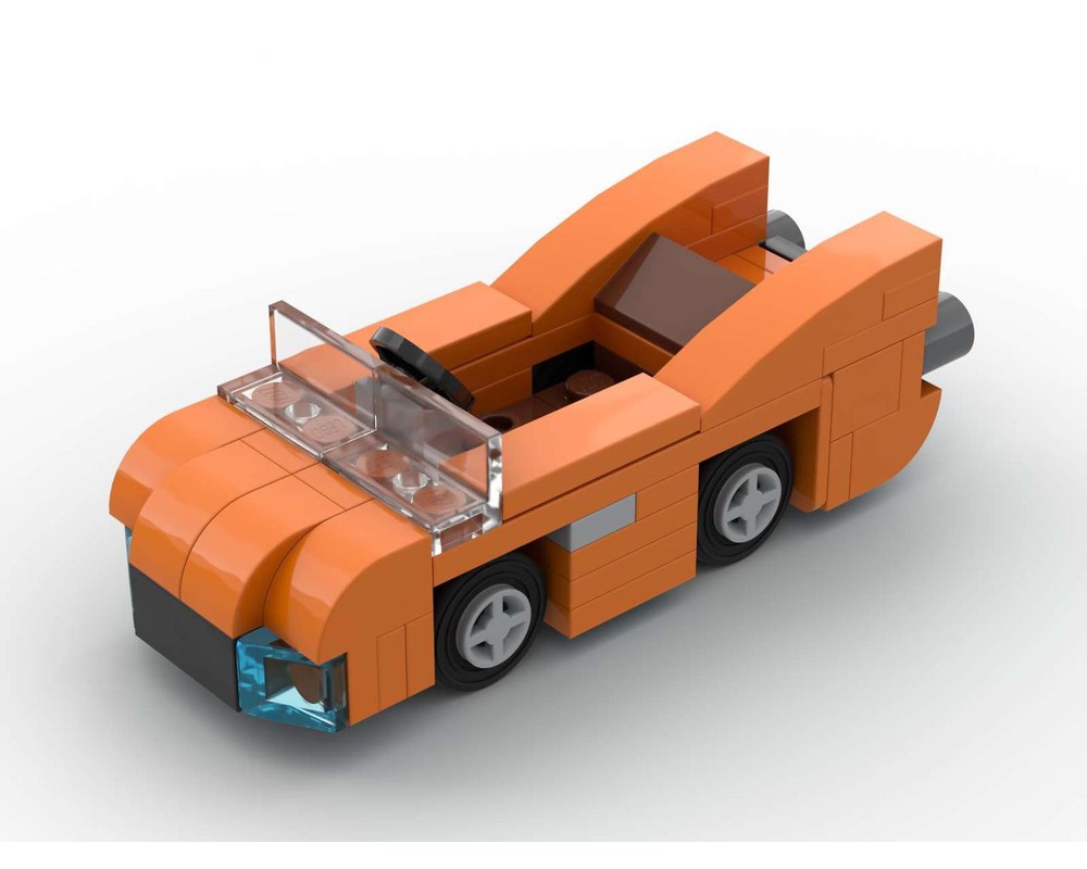 LEGO MOC Orange Sports Car by fuzzybricks | Rebrickable - Build with LEGO
