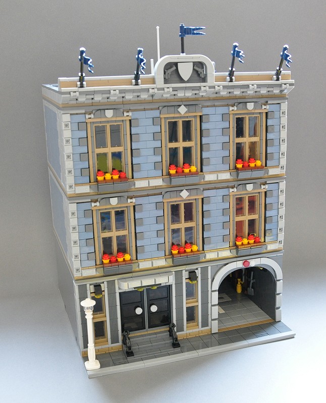 LEGO MOC Modular Police Station by peedeejay | Rebrickable - Build with ...