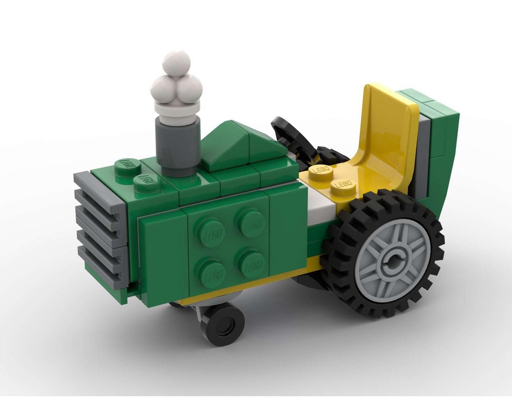 LEGO MOC Green Tractor by fuzzybricks | Rebrickable - Build with LEGO