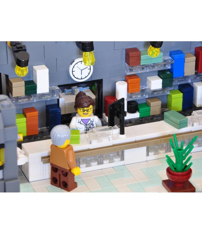 LEGO MOC Modular Pharmacy by peedeejay | Rebrickable - Build with LEGO