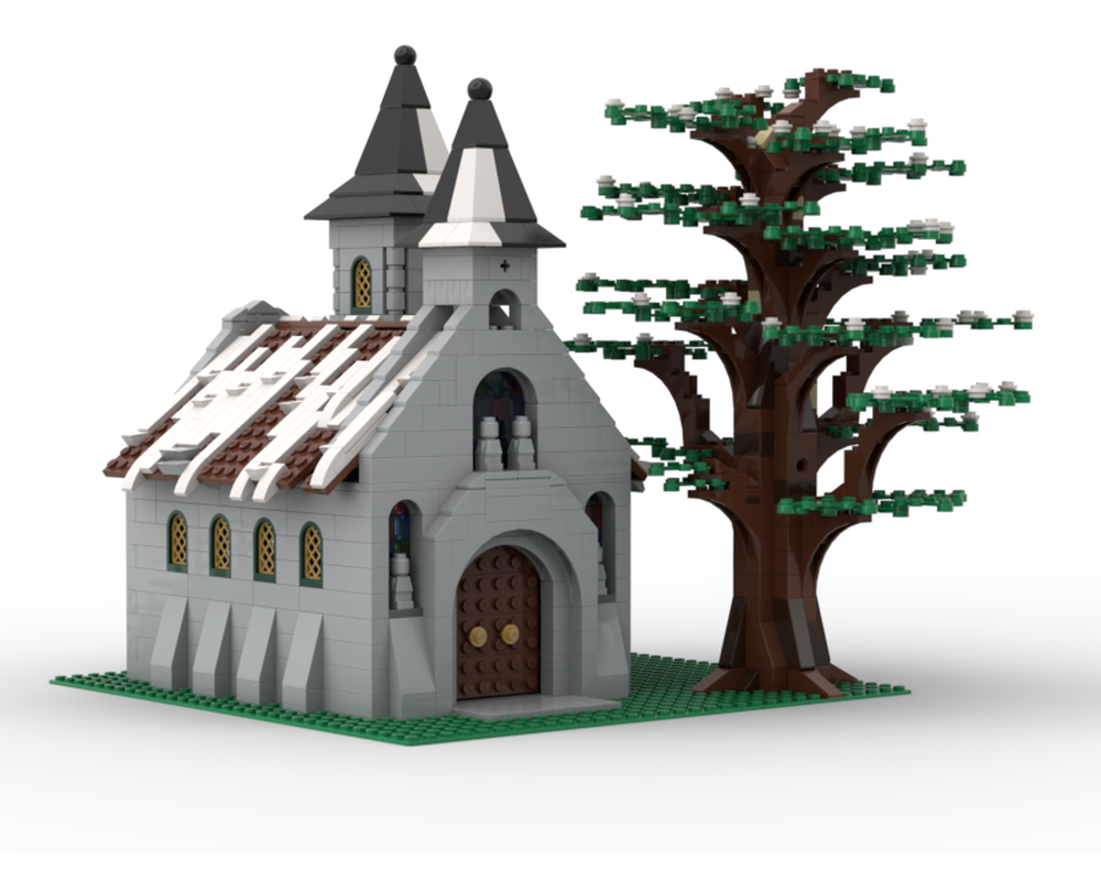 LEGO MOC Winter Church by FabrizioP | Rebrickable - Build with LEGO