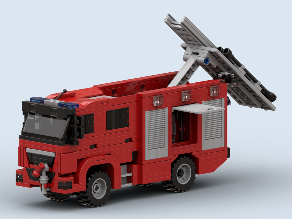 LEGO MOC-38873 Lunteren Fire Engine 4x4 by mausbricks | Rebrickable ...