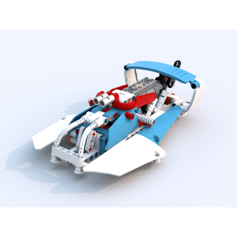 LEGO MOC Hydroplane Racer (42077 C-model, 42045 alternate) by klimax ...
