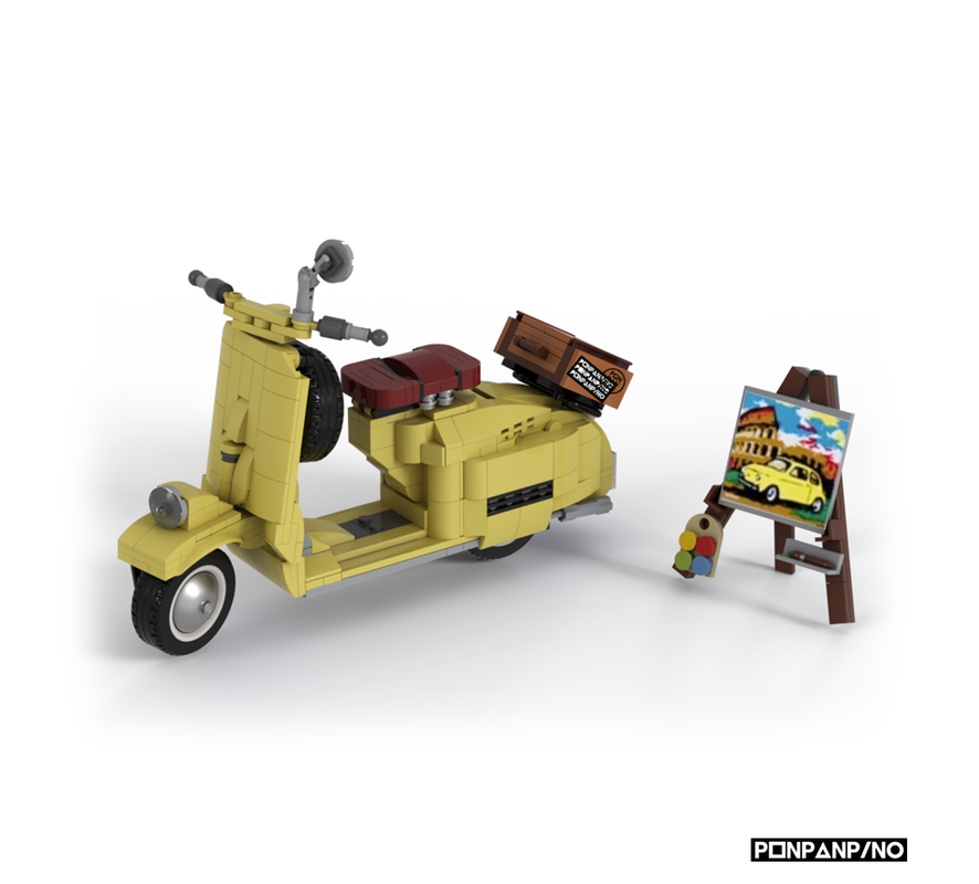 LEGO MOC Vespa Piaggio (10271 Alternate Build) by PONPANPINO ...