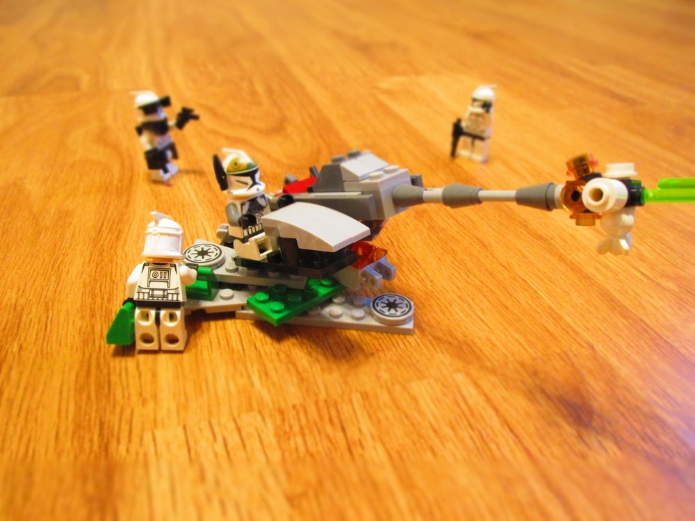 LEGO MOC 8014 alt. Anti-Aircraft cannon by Nilsson LEGO Engineering ...