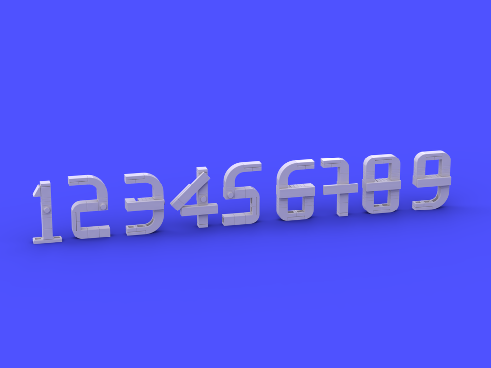 LEGO MOC Numbers 1-9 by gabizon | Rebrickable - Build with LEGO