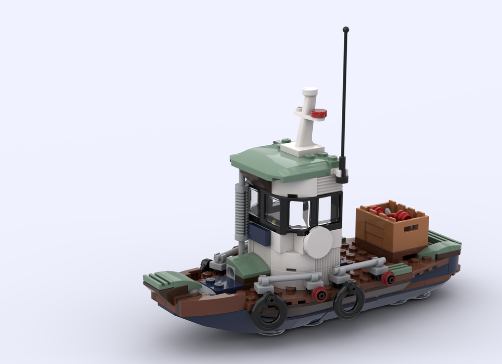 LEGO MOC Shrimp Boat by revilor | Rebrickable - Build with LEGO