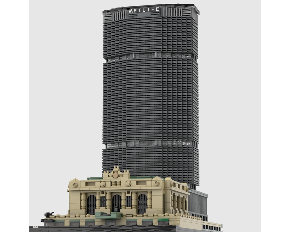 LEGO MOC-39161 Metlife Building and Grand Central Terminal at 1/650th ...