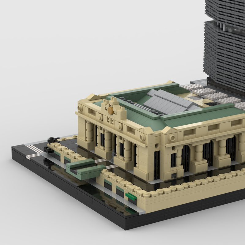 LEGO MOC Metlife Building and Grand Central Terminal at 1/650th scale ...