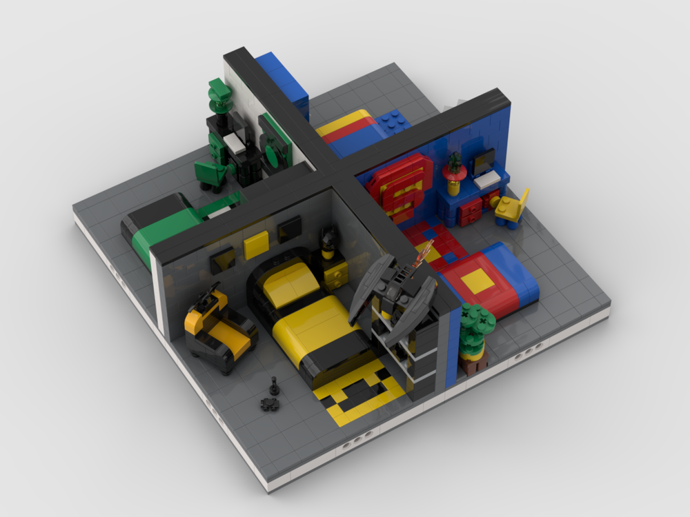 LEGO MOC Super Heroes Room Design | build from 4 models by gabizon ...