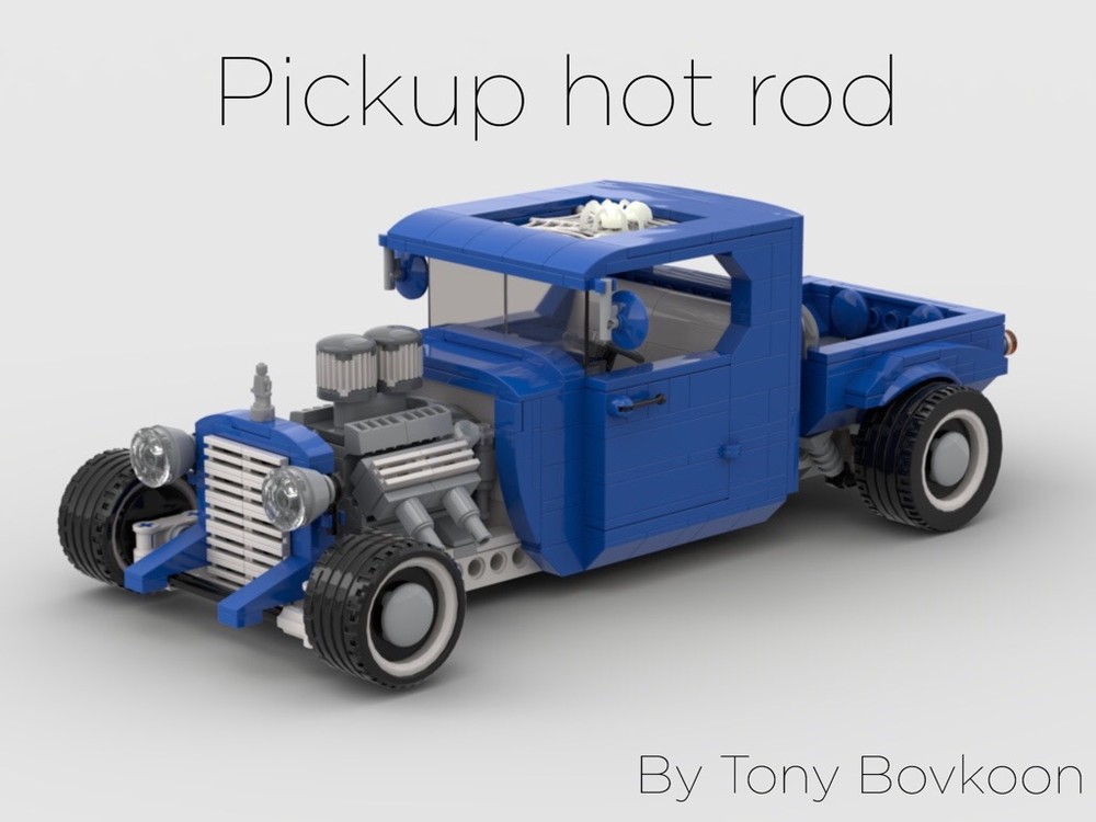 LEGO MOC Custom Pickup Hot Rod by TonyBovkoon | Rebrickable - Build ...