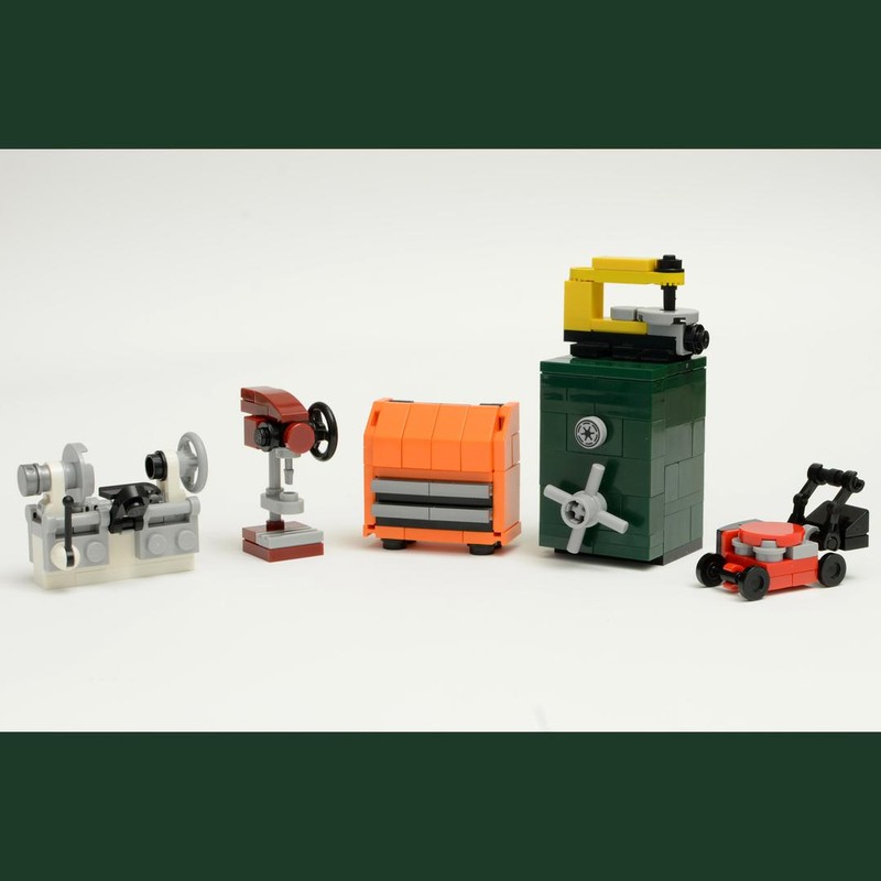 LEGO MOC Garage Tools & Furniture Mini Builds by Carbohydrates ...