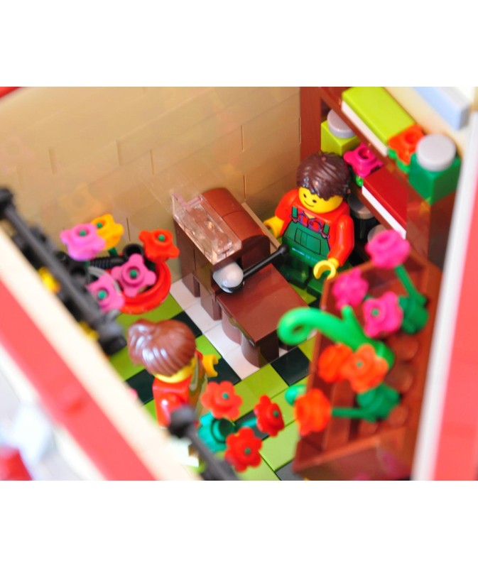 LEGO MOC Modular Wine and Flower Shop by peedeejay | Rebrickable ...