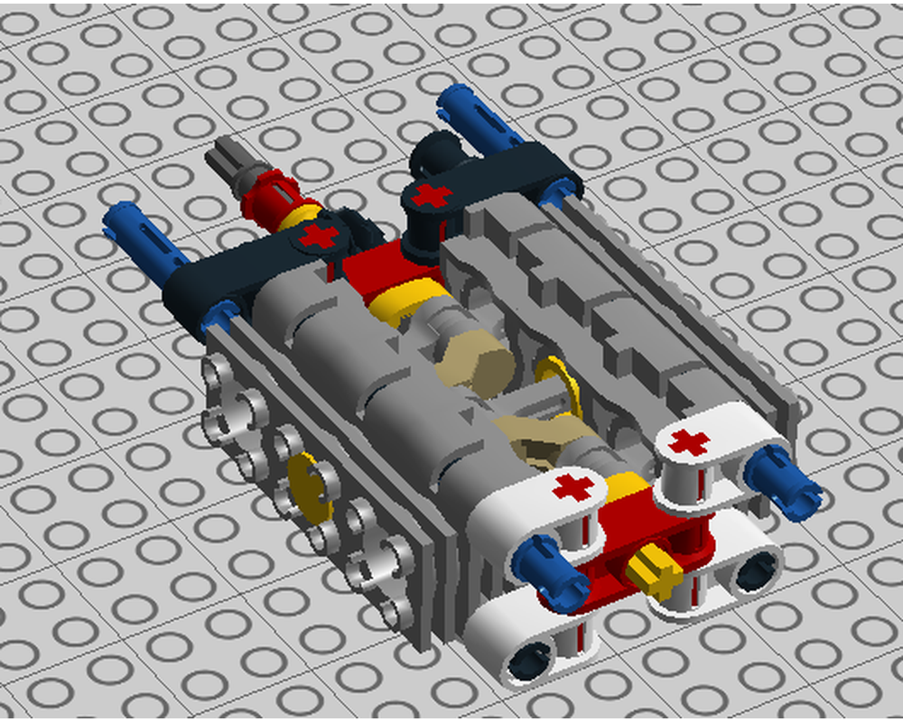 LEGO MOC-39291 6 Cylinder Boxer Engine (Technic > Model 2020 ...