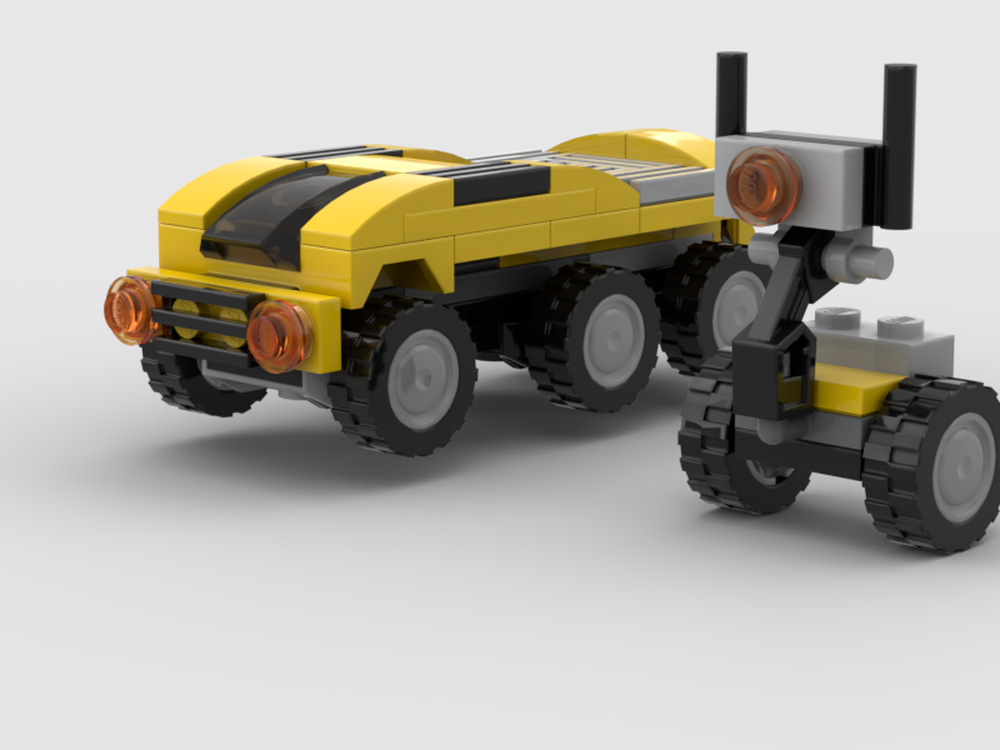 Lego Moc Futuristic Truck And Segway By Trambareman Rebrickable