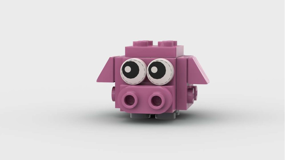 LEGO MOC Mini Pig by BrickIntelligence | Rebrickable - Build with LEGO