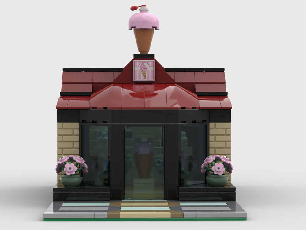 LEGO MOC Little Ice Cream Shop by zero_g_is_fun | Rebrickable - Build ...