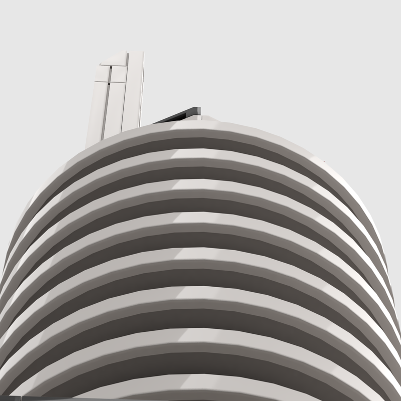 LEGO MOC-39523 Capitol Records Building VER 2 at 1/650th Scale by ...