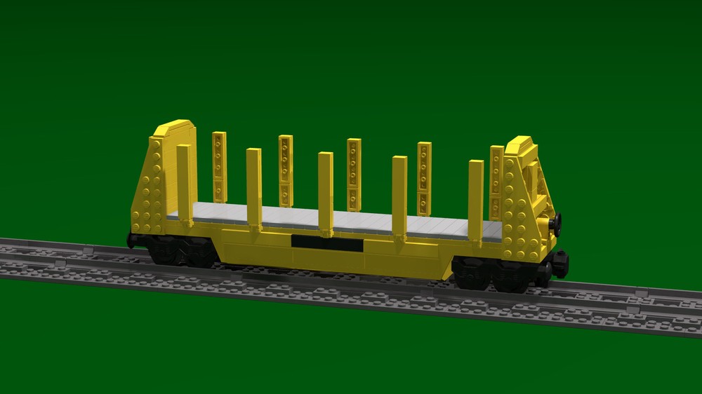 LEGO MOC Bulkhead Flat Car by PsiborgVIP | Rebrickable - Build with LEGO