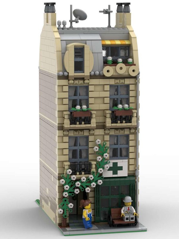 LEGO MOC Modular Pharmacy by cjtonic | Rebrickable - Build with LEGO