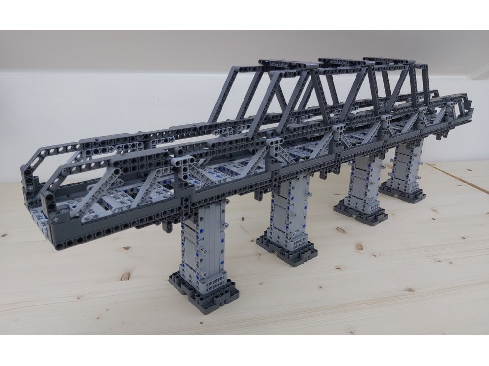 LEGO MOC 42055 model C - Railroad bridge by pineBRICKS | Rebrickable ...