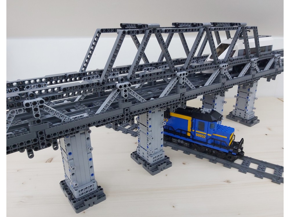 LEGO MOC 42055 model C - Railroad bridge by pineBRICKS | Rebrickable ...