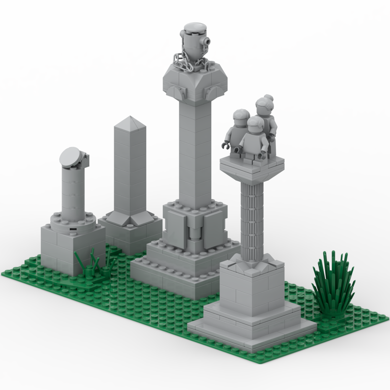 LEGO MOC Charles Evans Cemetery Part 3 by whataslacker | Rebrickable ...