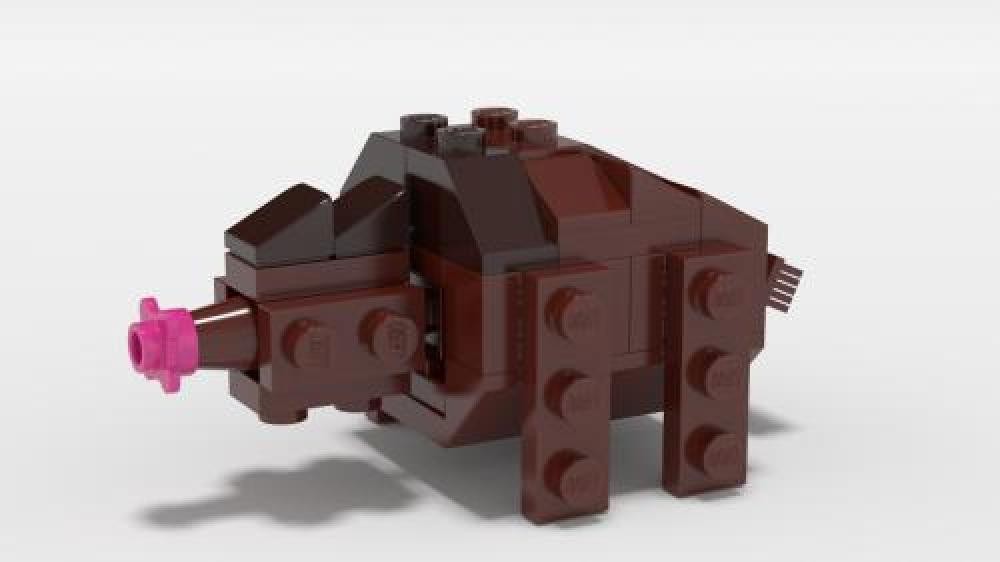 LEGO MOC Cute 'lil Mole by Umbra-Manis | Rebrickable - Build with LEGO