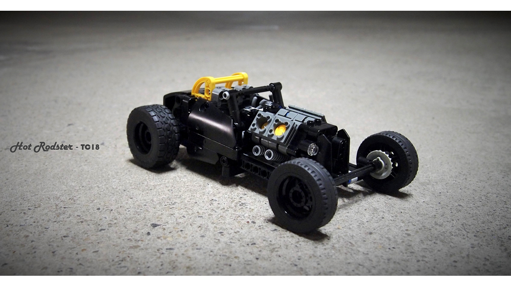 LEGO MOC Hot Rodster - Pullback by agrof | Rebrickable - Build with LEGO