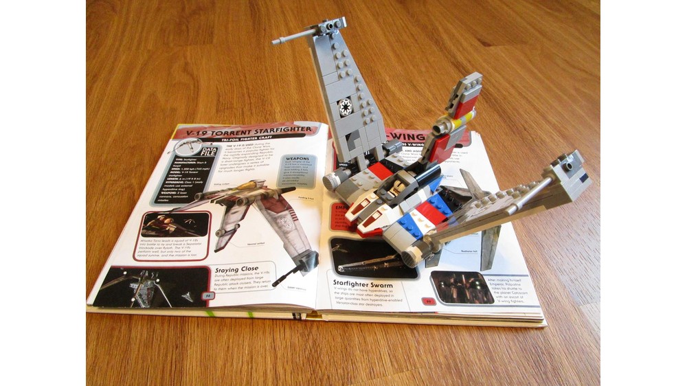 LEGO MOC Minifigure-scale V-19 Torrent starfighter by Nilsson LEGO ...