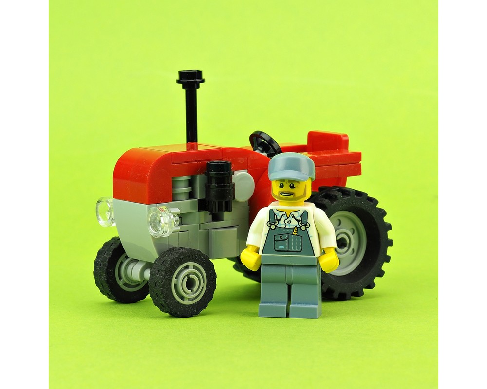 LEGO MOC-40001 Red old tractor (Town > City > Farm 2020) | Rebrickable ...