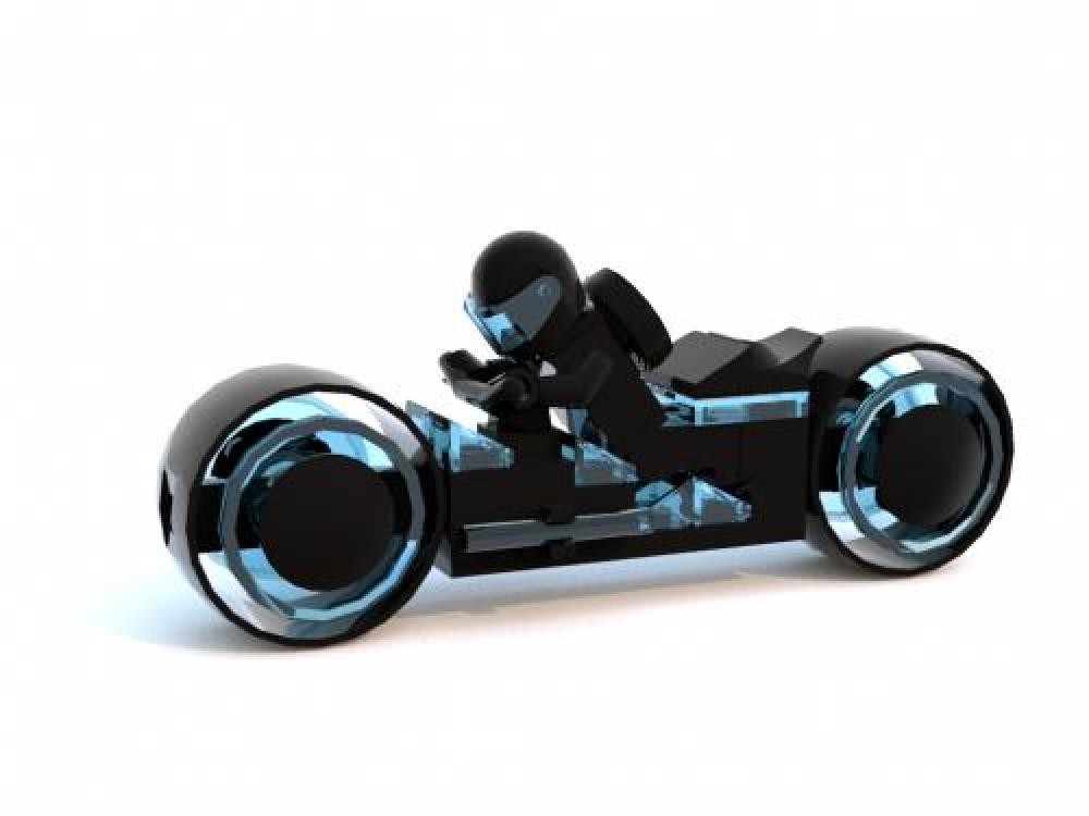 LEGO MOC Tron Light Cycle by zoomatomic | Rebrickable - Build with LEGO