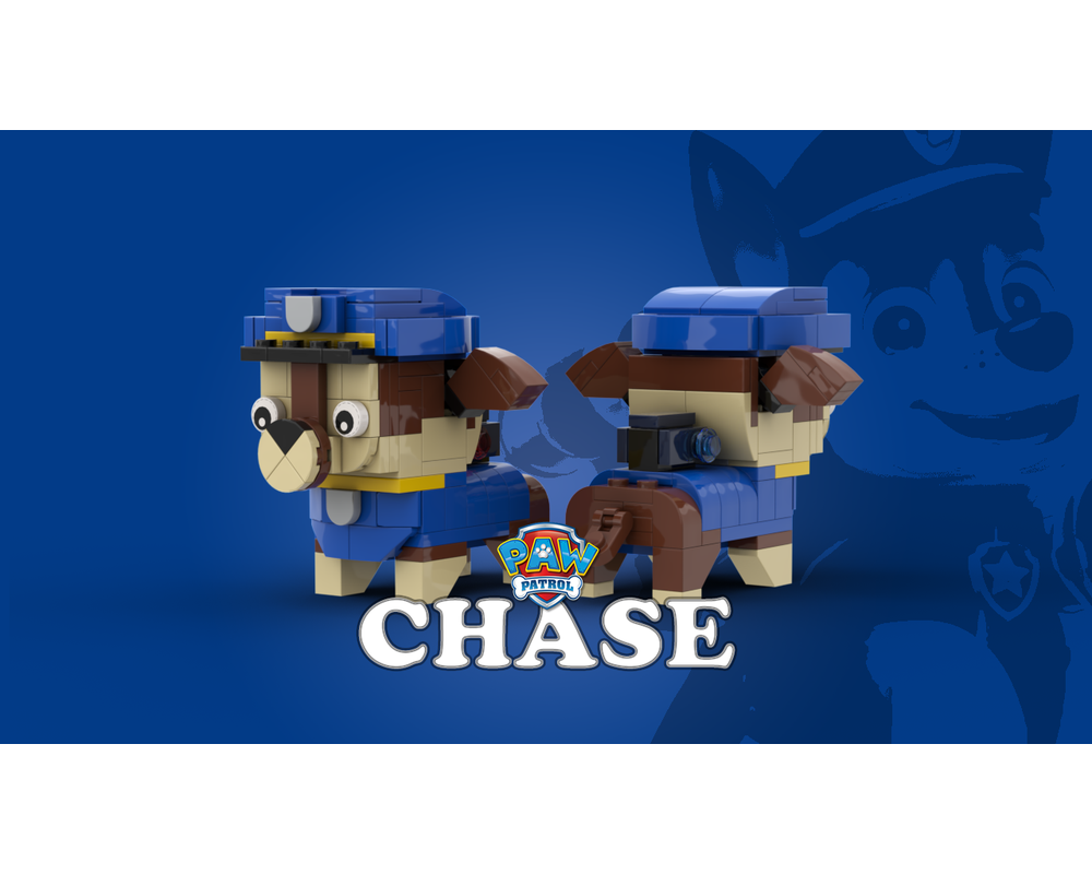 LEGO MOC Paw Patrol Brickheadz - Chase by kopeszku | Rebrickable ...