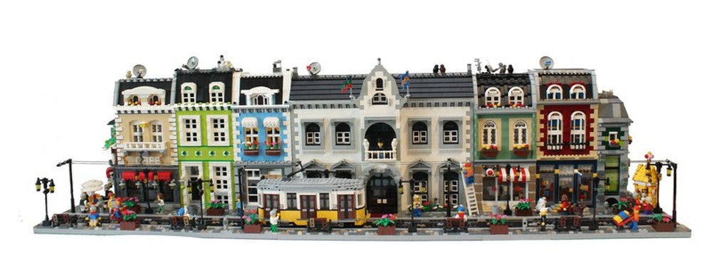 LEGO MOC Modular train side complete by Tavernellos | Rebrickable ...