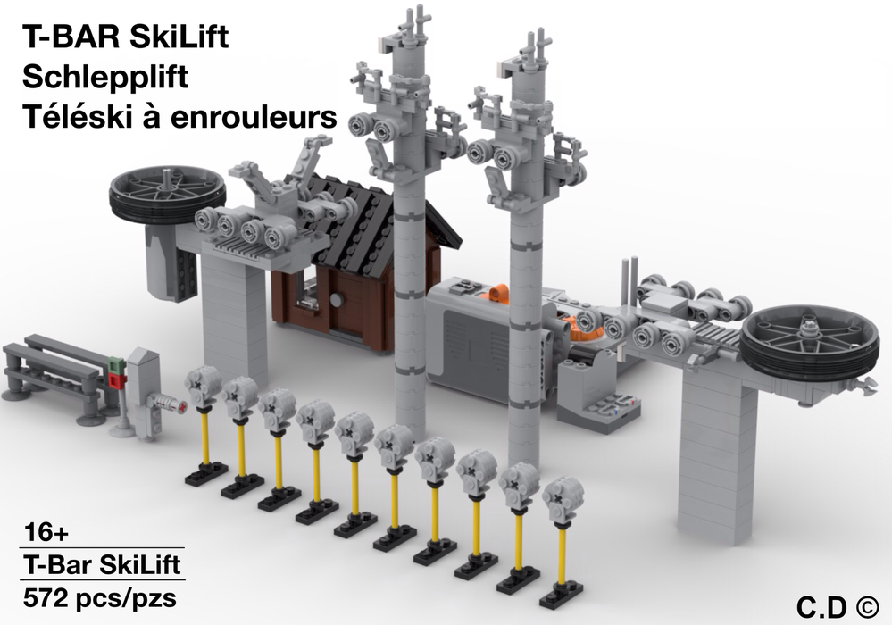 LEGO MOC T-BAR Skilift 1st EDITION by Ay | Rebrickable - Build with LEGO