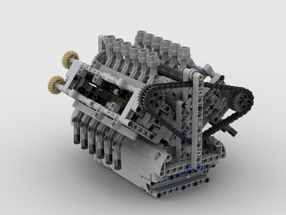 LEGO MOC V12 Engine with Gearbox (HORT Series 5) by Bricktec Designs ...