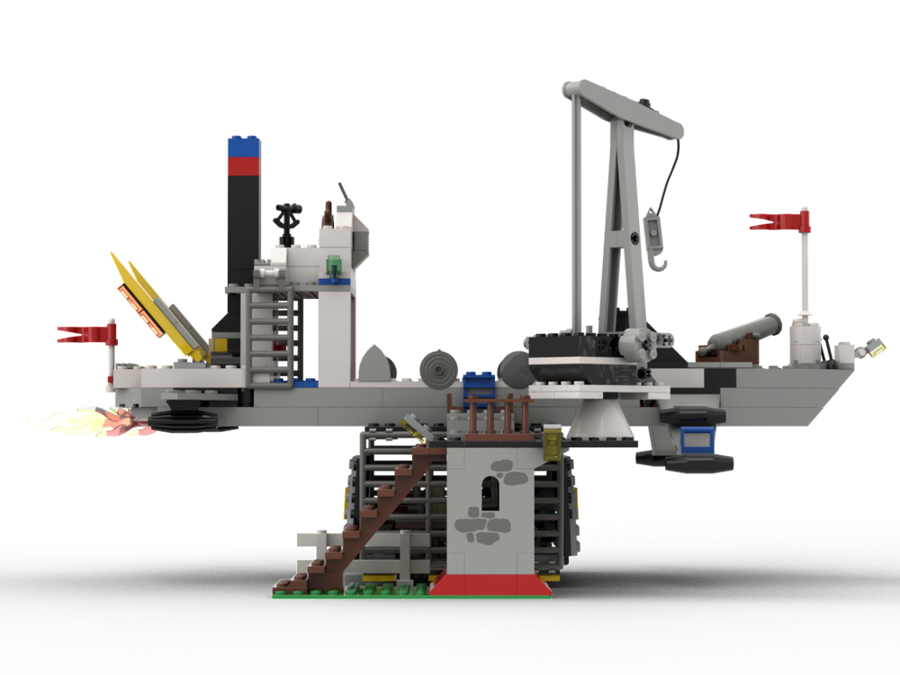 LEGO MOC Flying Transport Ship by billyballokarlo | Rebrickable - Build ...