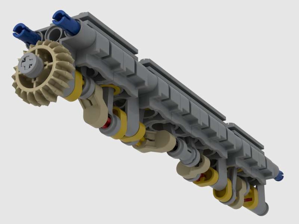 LEGO MOC Piston Engine Inline 8 by AKM-Sky | Rebrickable - Build with LEGO